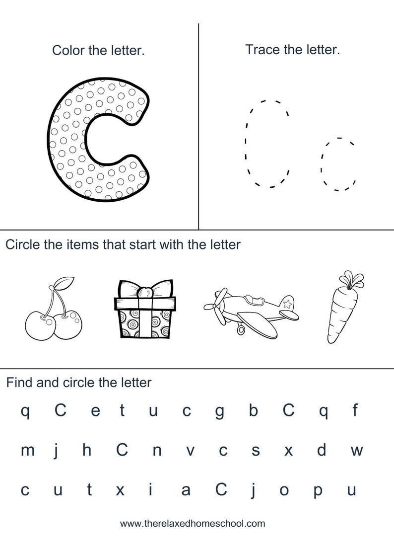 Alphabet Preschool Workbook Tracing Alphabet Preschool - Etsy