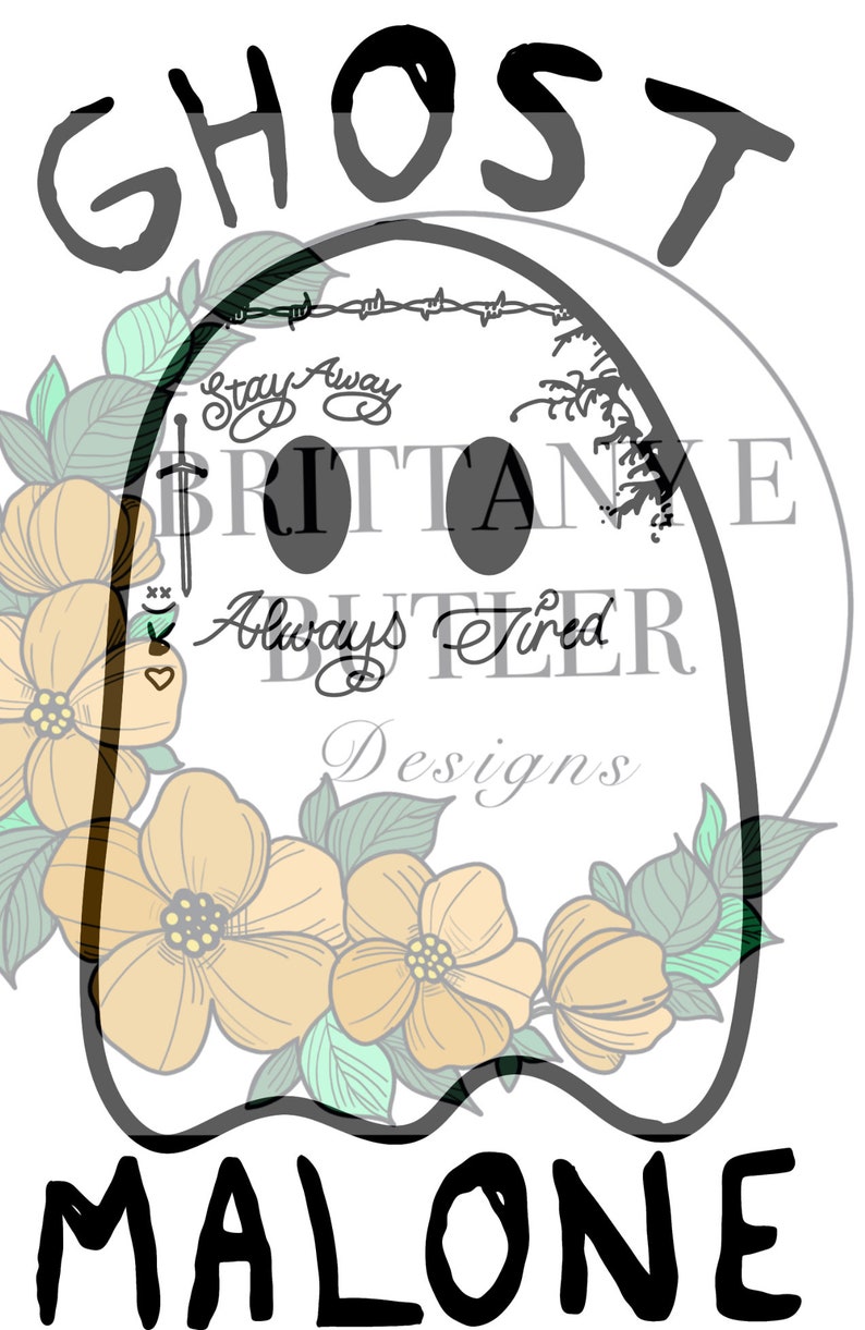Ghost Malone SVG - Etsy