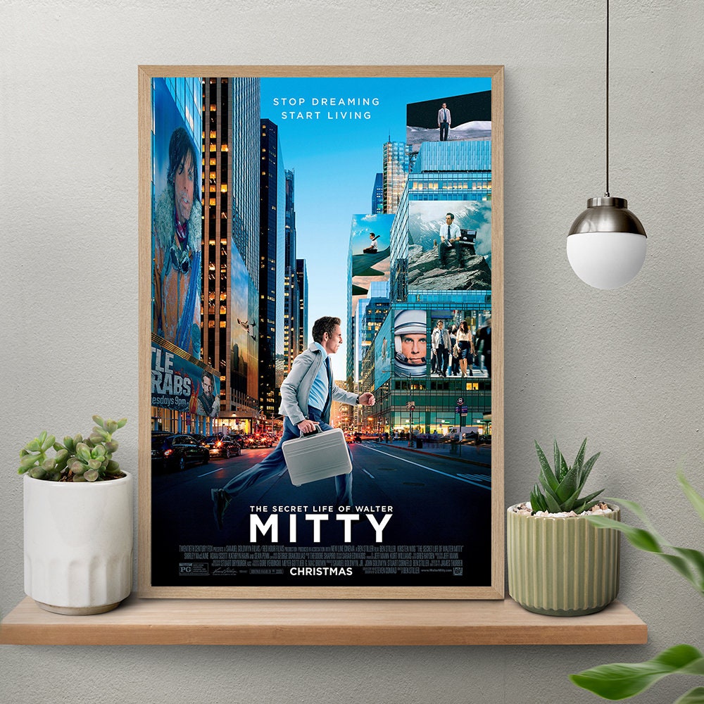 The Secret Life of Walter Mitty Poster Waterproof Canvas - Etsy