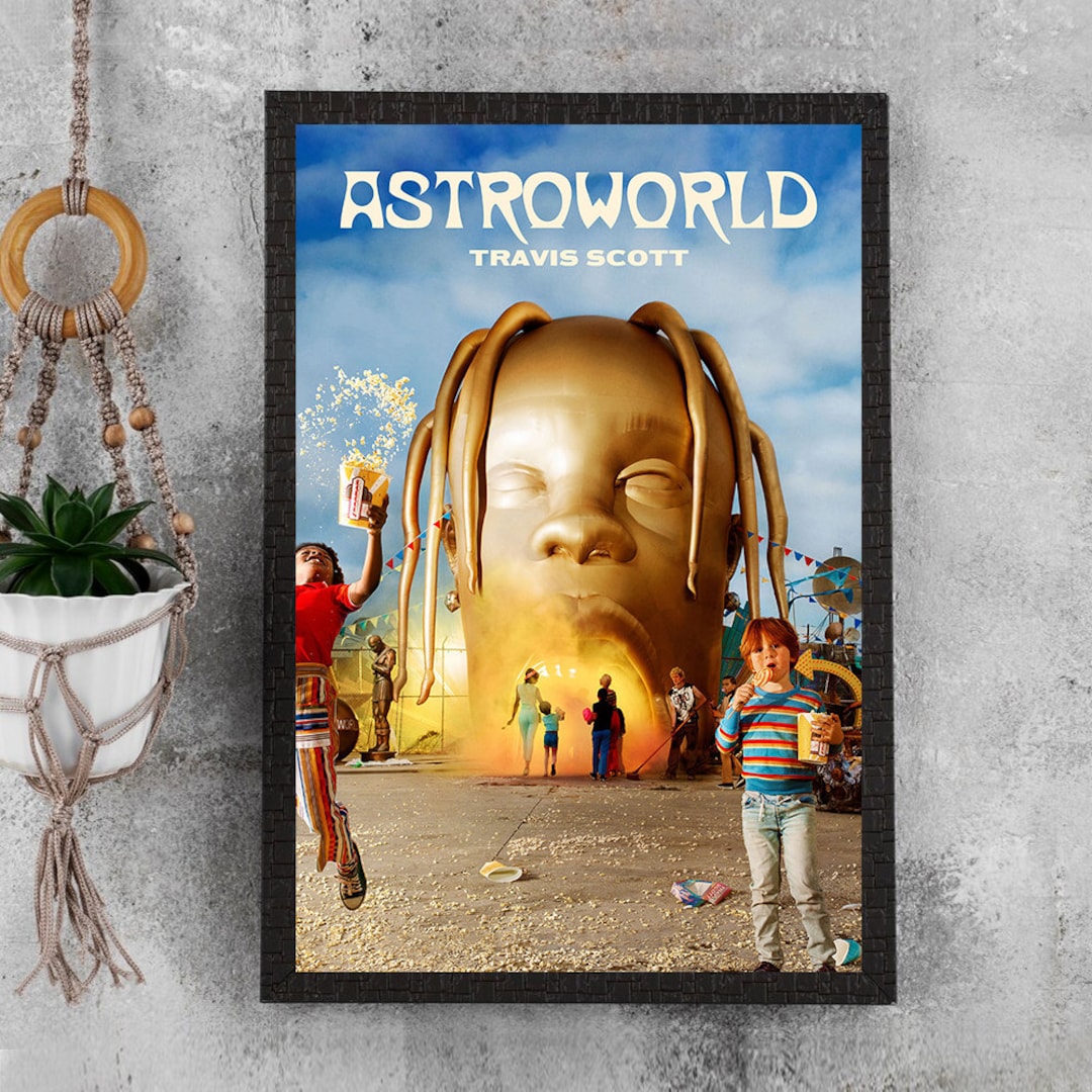 Astroworld-travis Scott Poster Waterproof Canvas Music - Etsy