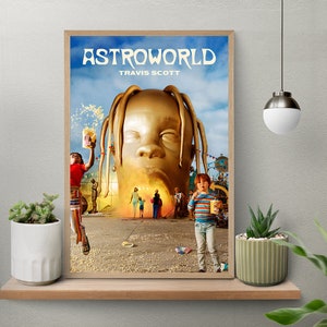 Astroworld-travis Scott Poster Waterproof Canvas Music - Etsy