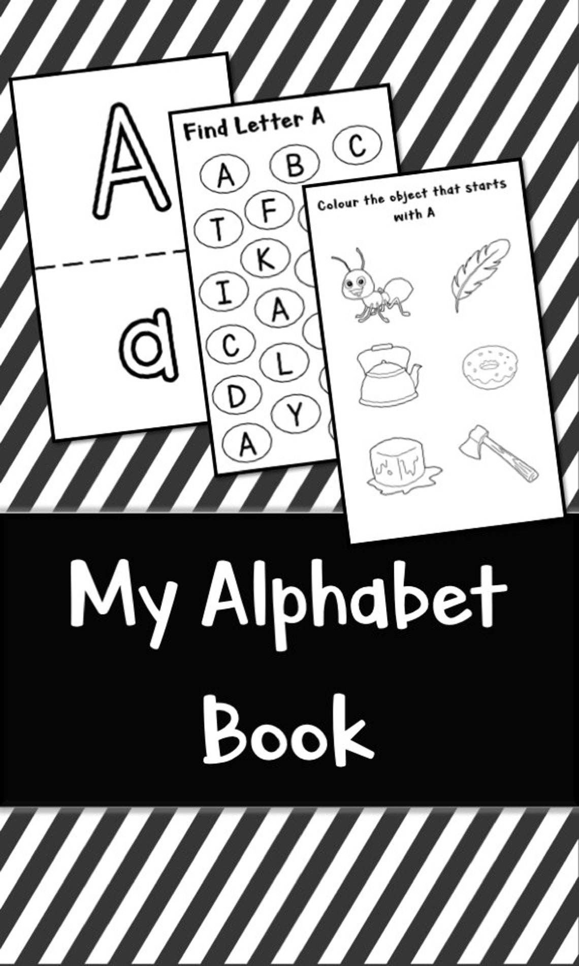 Letter Practice Alphabet Booklet Pre-k Practice Summer Activity Booklet ...