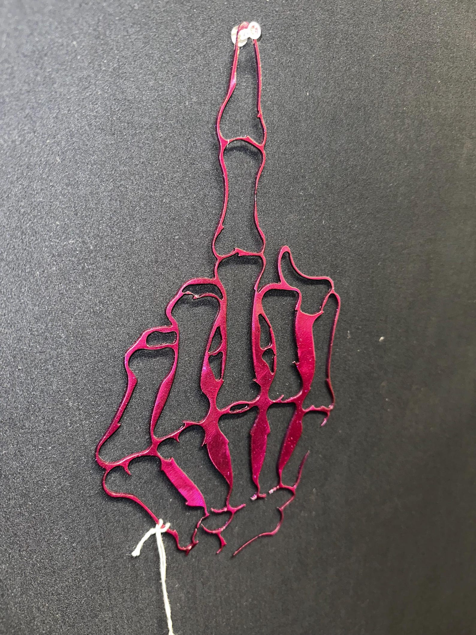 Skeleton Middle Finger - FU - Metal Sign - Etsy