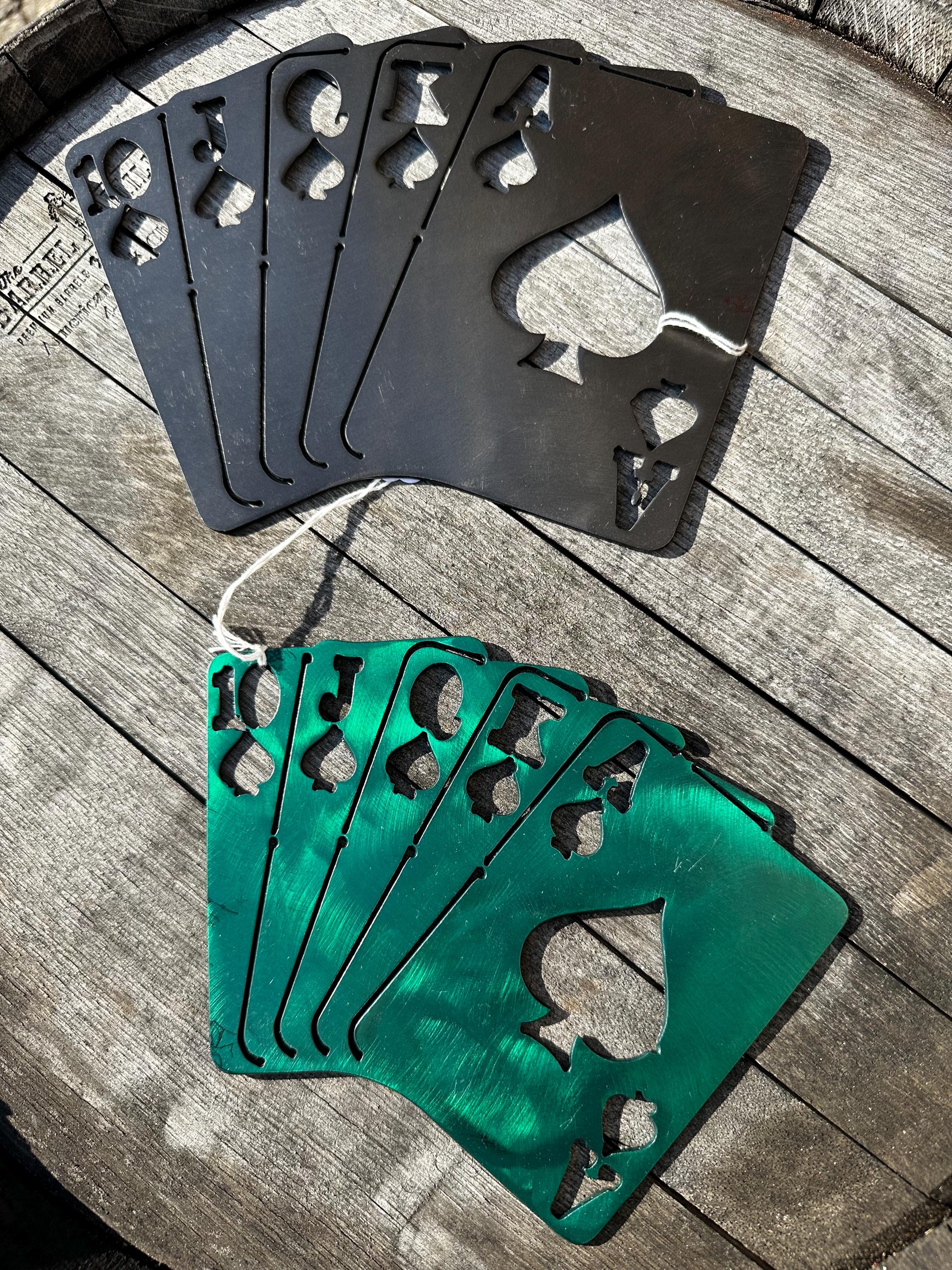 Royal Flush - Cards - Metal Sign - Etsy