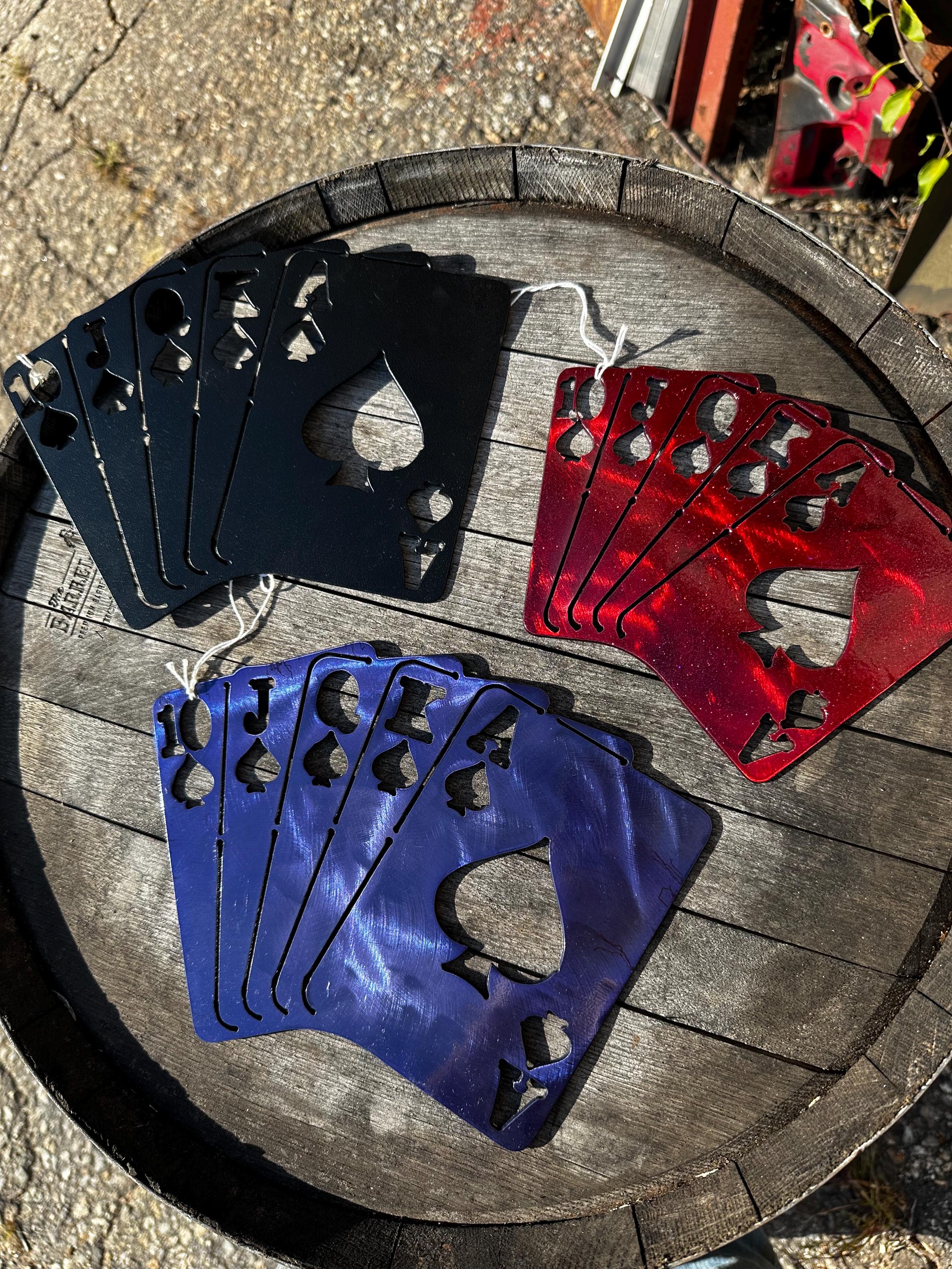 Royal Flush - Cards - Metal Sign - Etsy