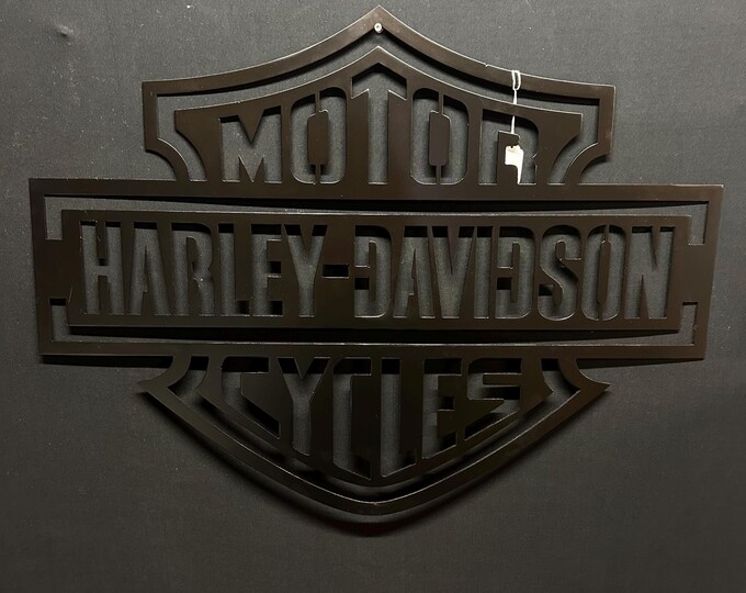 Harley Davidson Bar & Sheild Metal Sign - Etsy