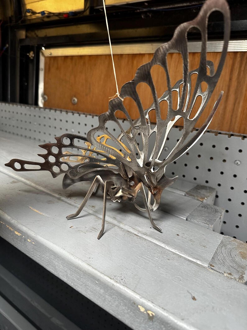 3D Butterfly - Metal Sculpture - Etsy