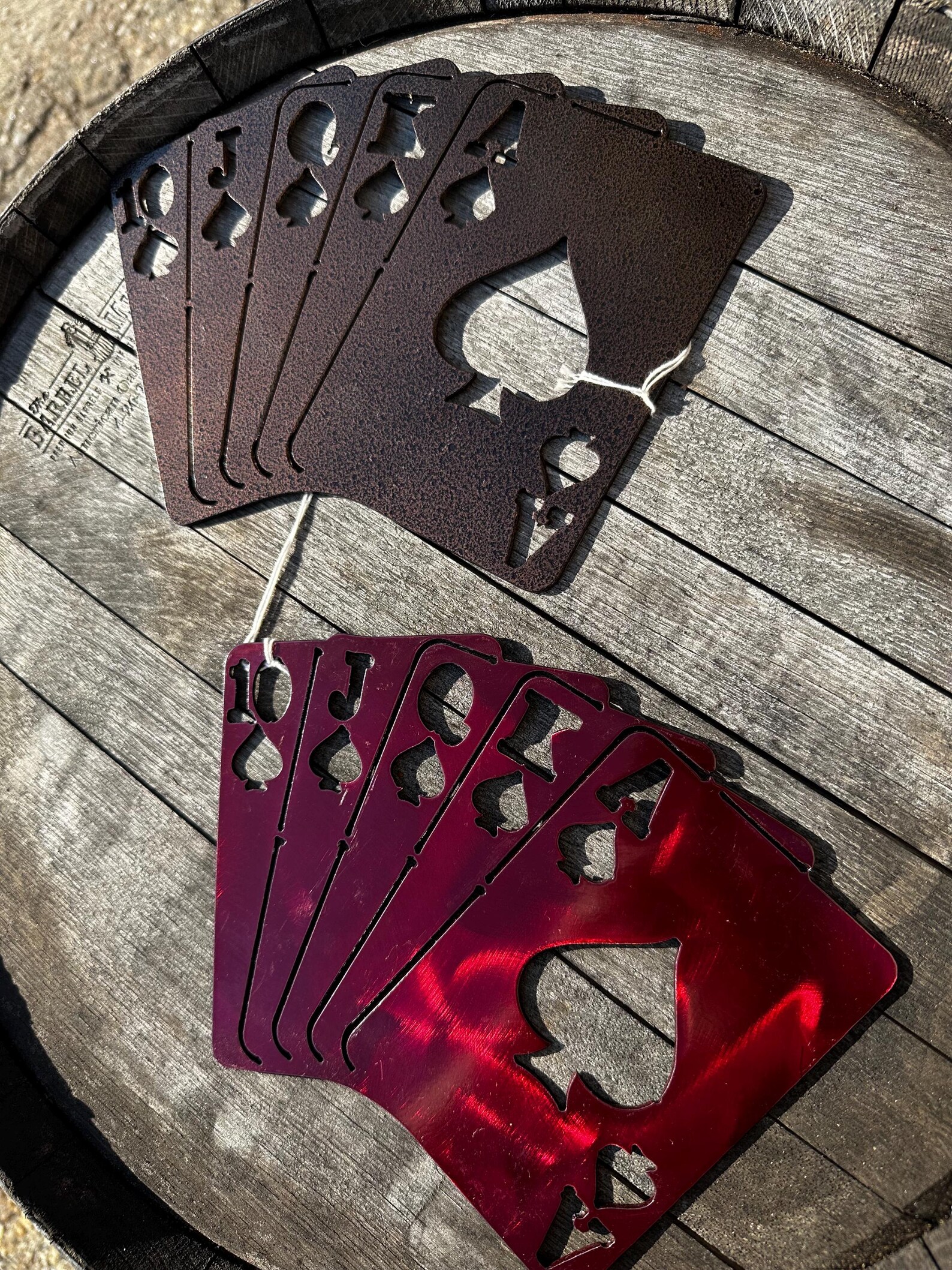 Royal Flush - Cards - Metal Sign - Etsy