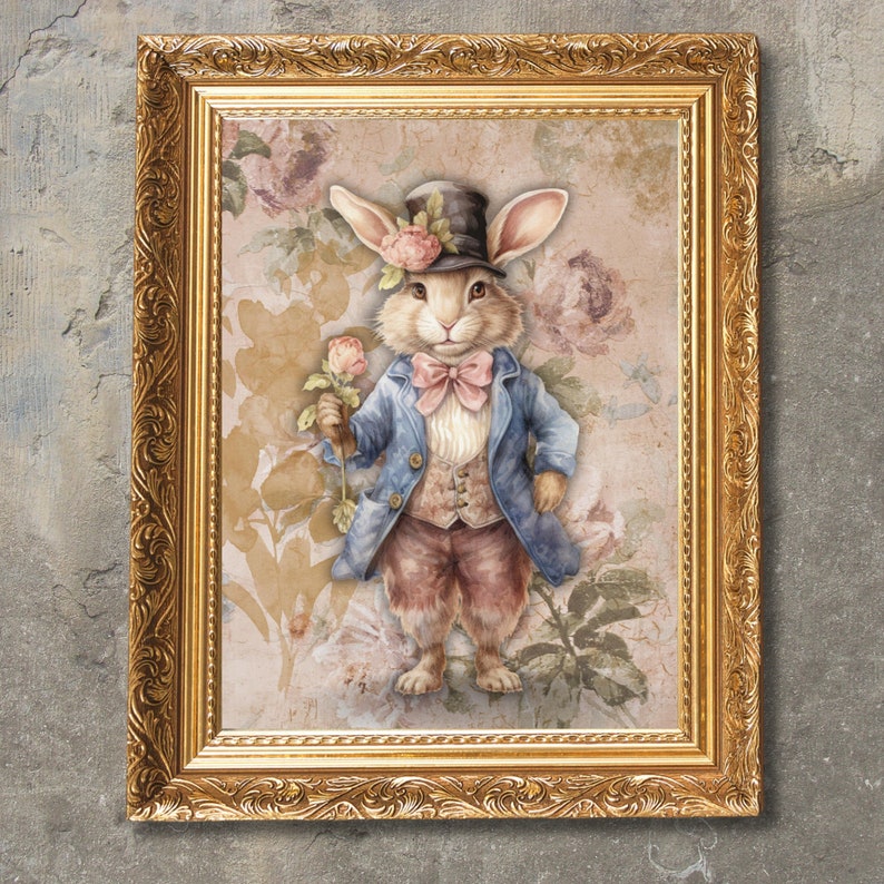 Easter Spring Botanical Wall Art, Printable Art, Soft Pastel Art ...