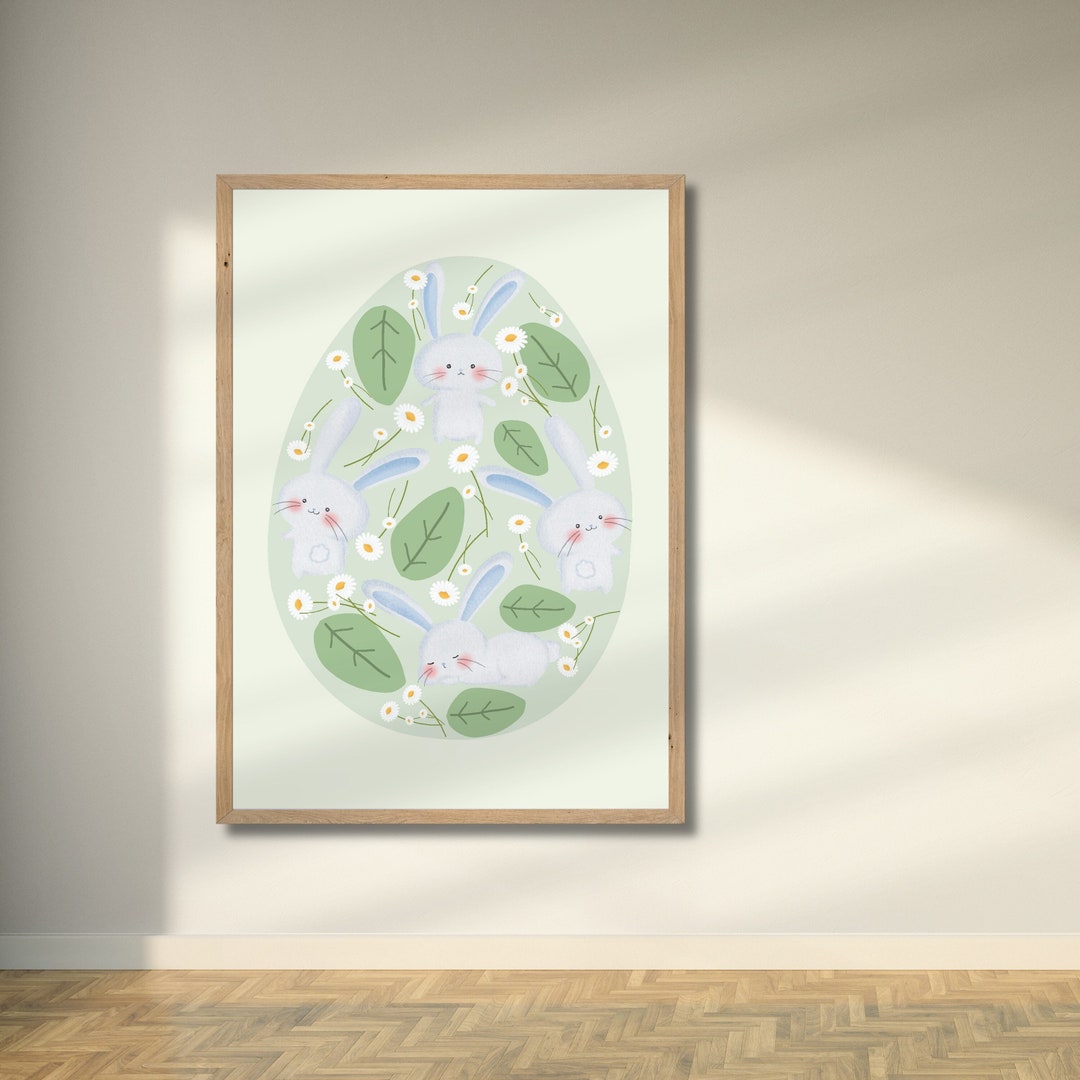 Easter Spring Printable Wall Art, Printable Art, Soft Pastel Art ...