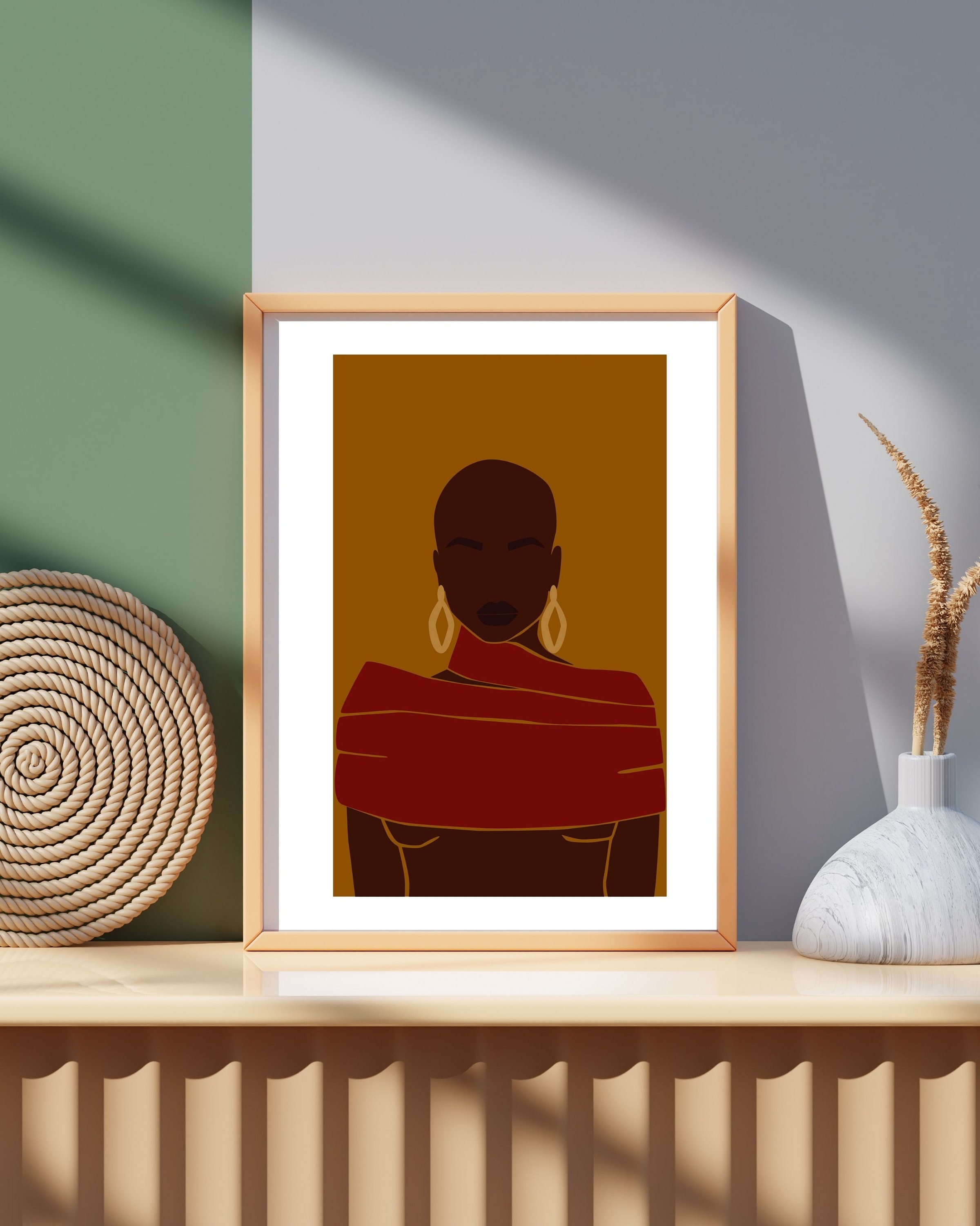 Unique Afrocentric Digital Printable Art African American Digital Art ...