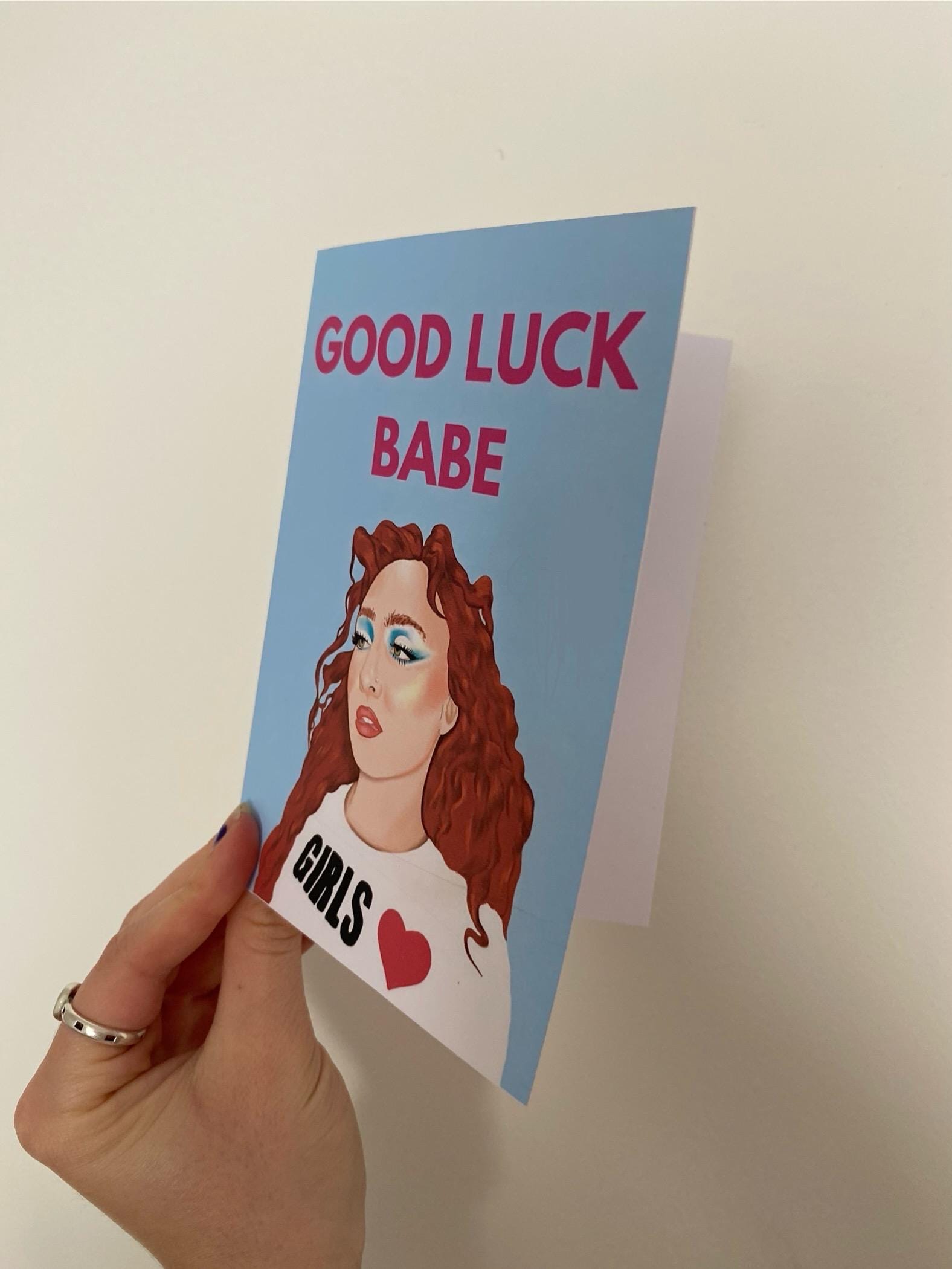 Chappell Roan “good Luck Babe” Greetings Card - Etsy