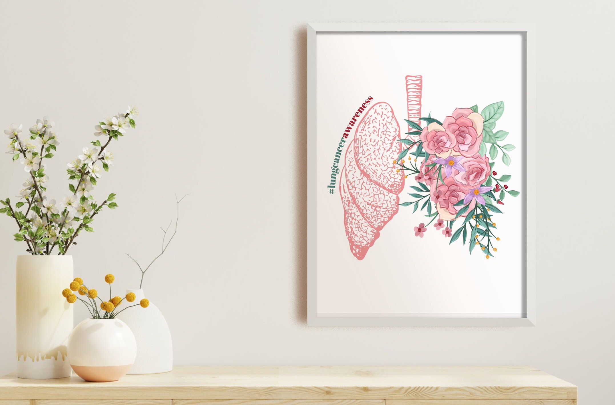 Lung Cancer Awareness Poster Lung Cancer Sucks Cancer - Etsy