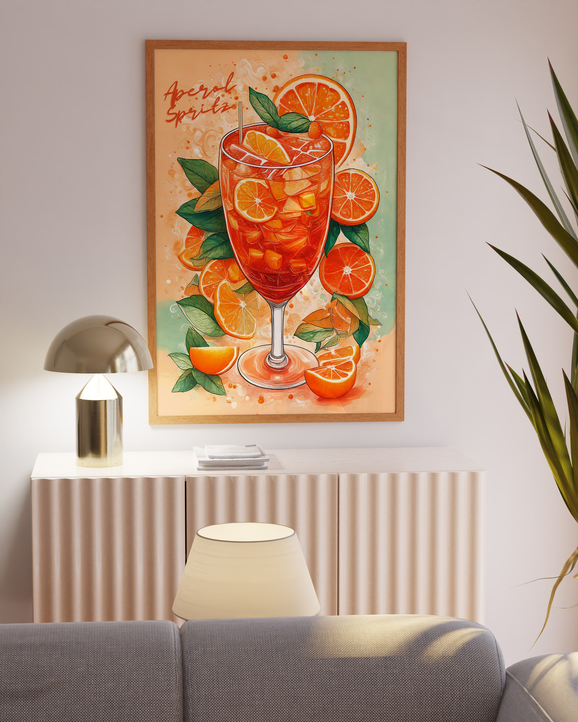 Aperol Spritz Cocktail Poster Bar Cart Decor Alcohol Poster - Etsy