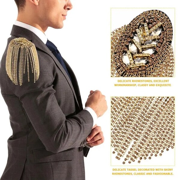 Rhinestone Applique for Suit - Etsy