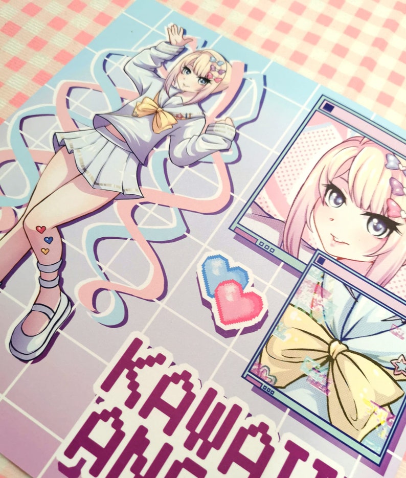 Needy Streamer Kawaii Angel Print - Etsy
