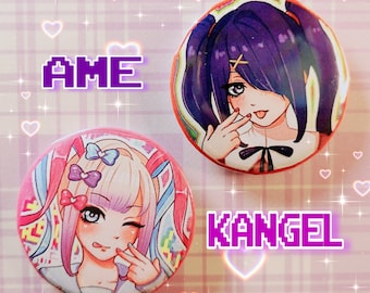 Needy Streamer Overload Buttom Pins ame/kangel - Etsy