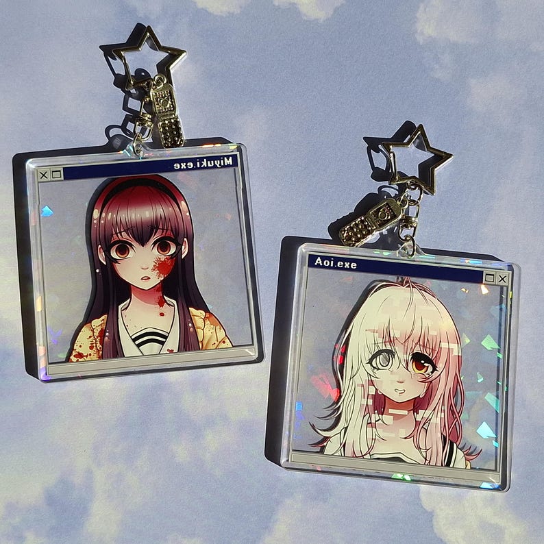 You and Me and Her Aoi and Miyuki Acrylic Keychain - Etsy