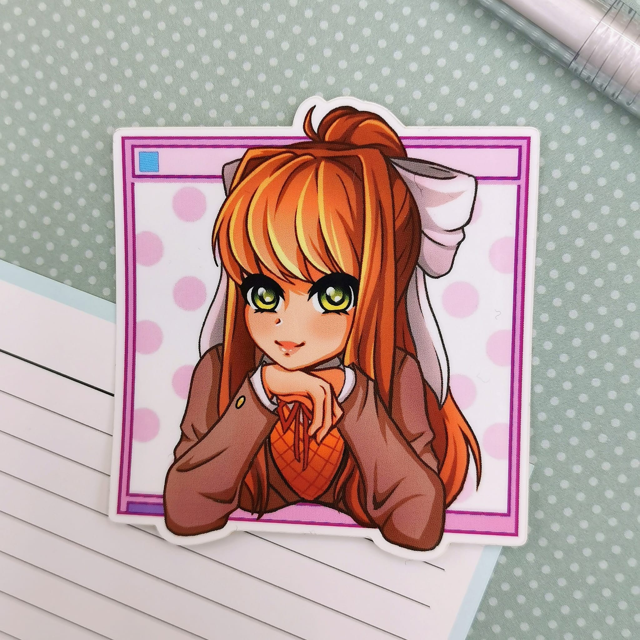 Doki Doki Literature Club Monika Sticker - Etsy