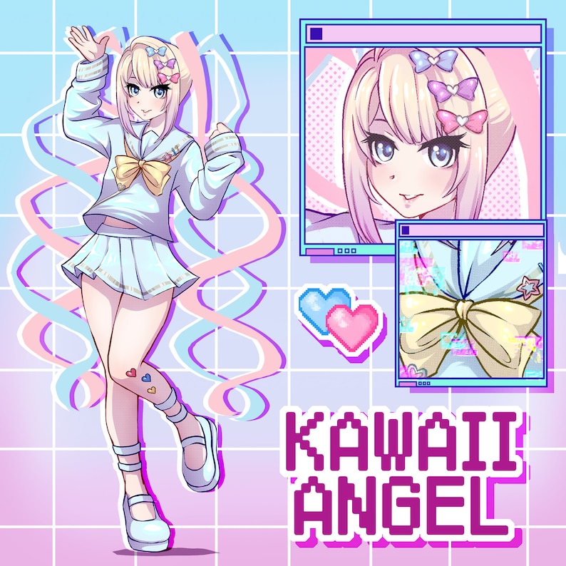 Needy Streamer Kawaii Angel Print - Etsy