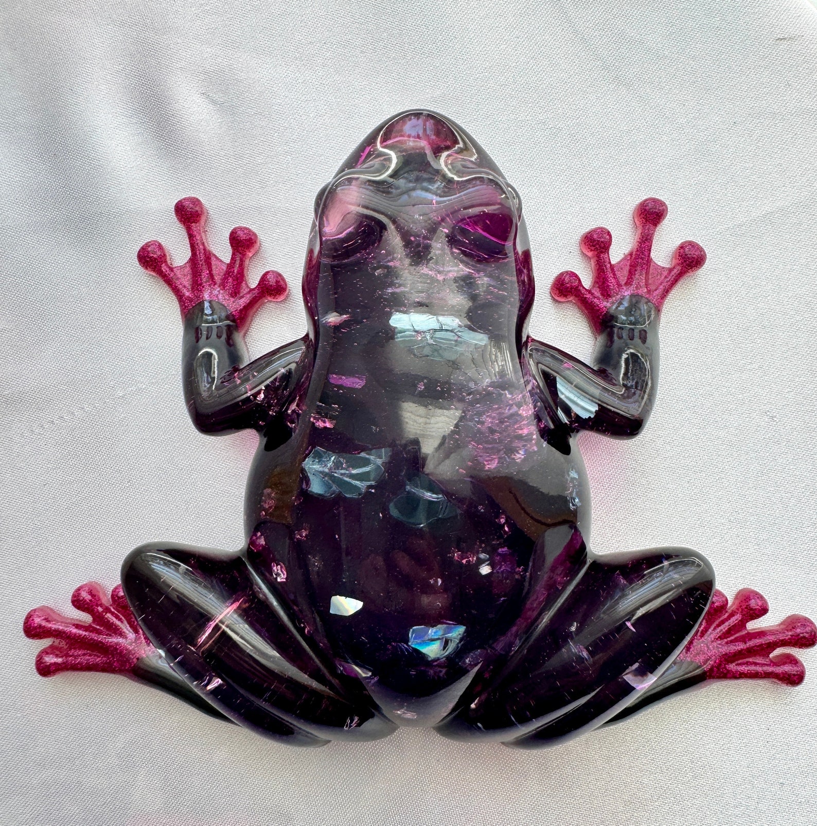 Resin Frog, Mermaid Glass Frog, Love Frog, Epoxy Resin Frog, Frog Decor ...