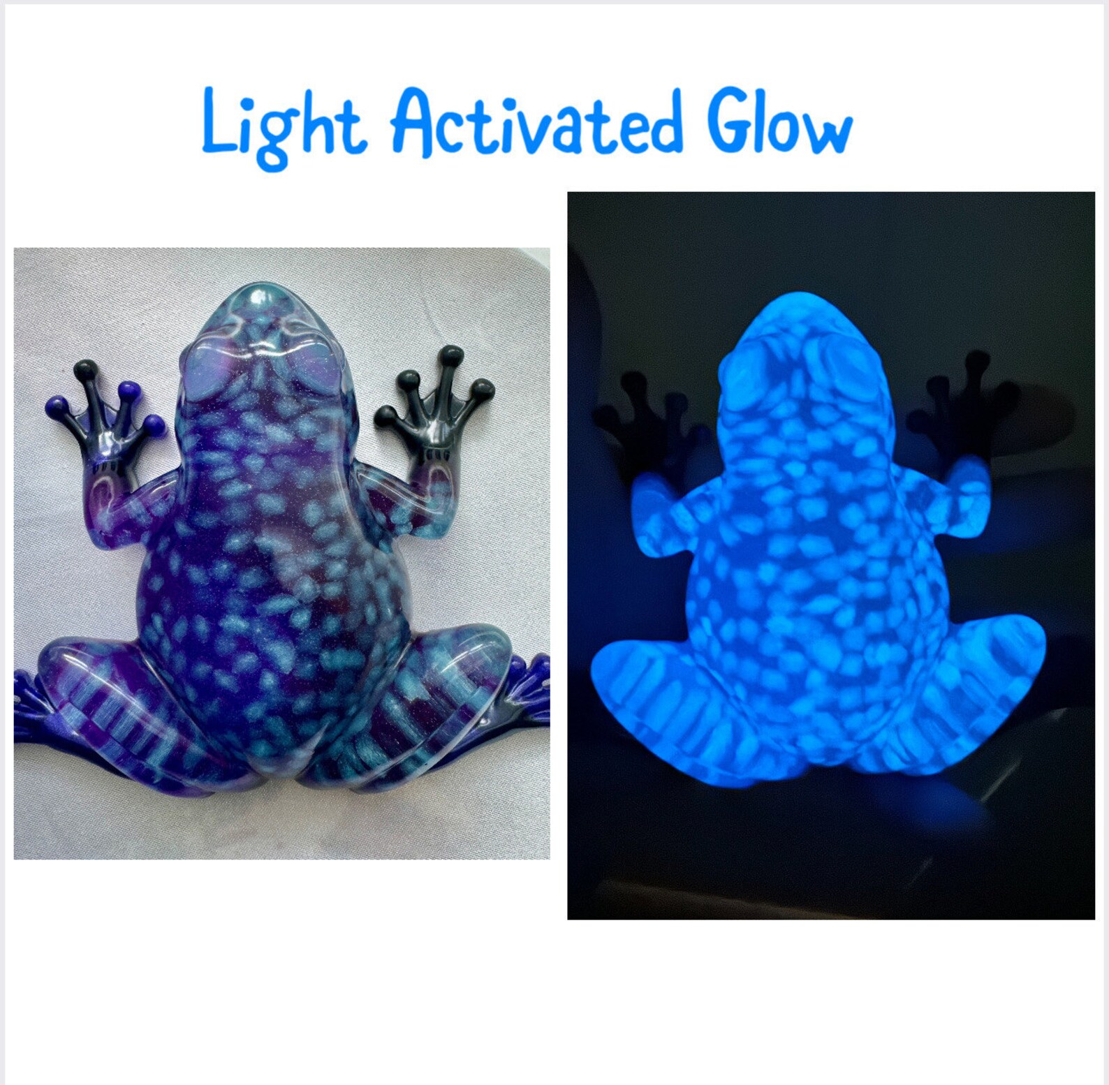 Resin Frog, Mermaid Glass Frog, Love Frog, Epoxy Resin Frog, Frog Decor ...