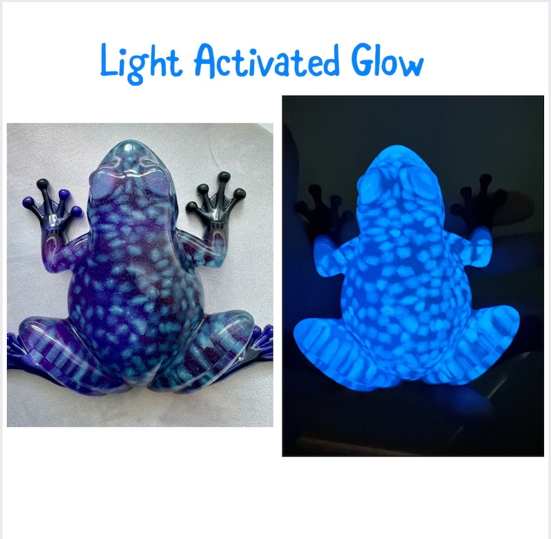 Resin Frog, Mermaid Glass Frog, Love Frog, Epoxy Resin Frog, Frog Decor ...