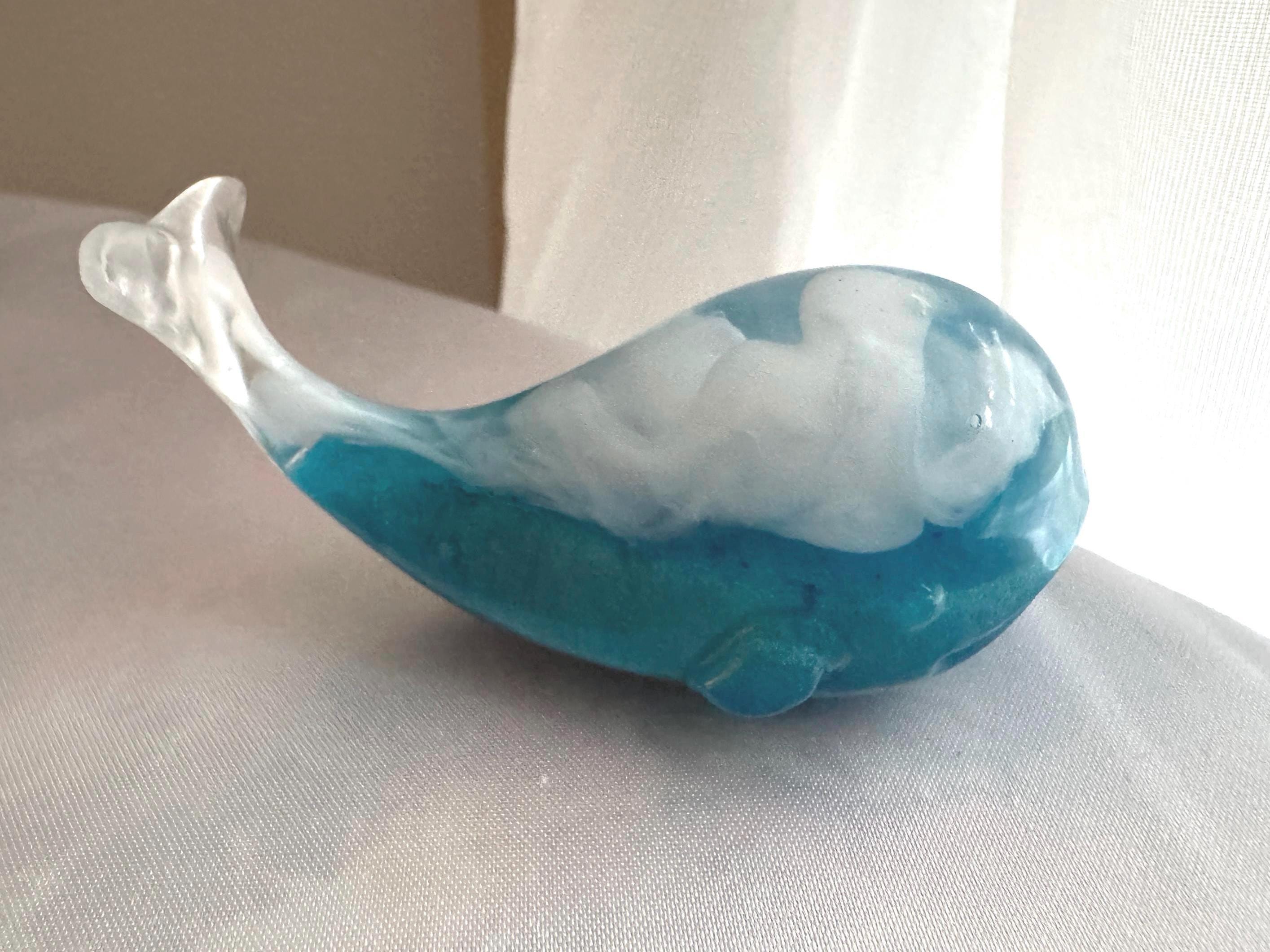 Ocean Resin Art Whale, Resin Whale, Epoxy Resin Whale Figurine, Whale ...