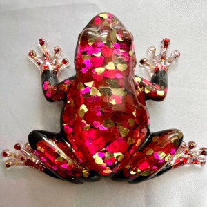 Resin Frog, Mermaid Glass Frog, Love Frog, Epoxy Resin Frog, Frog Decor ...
