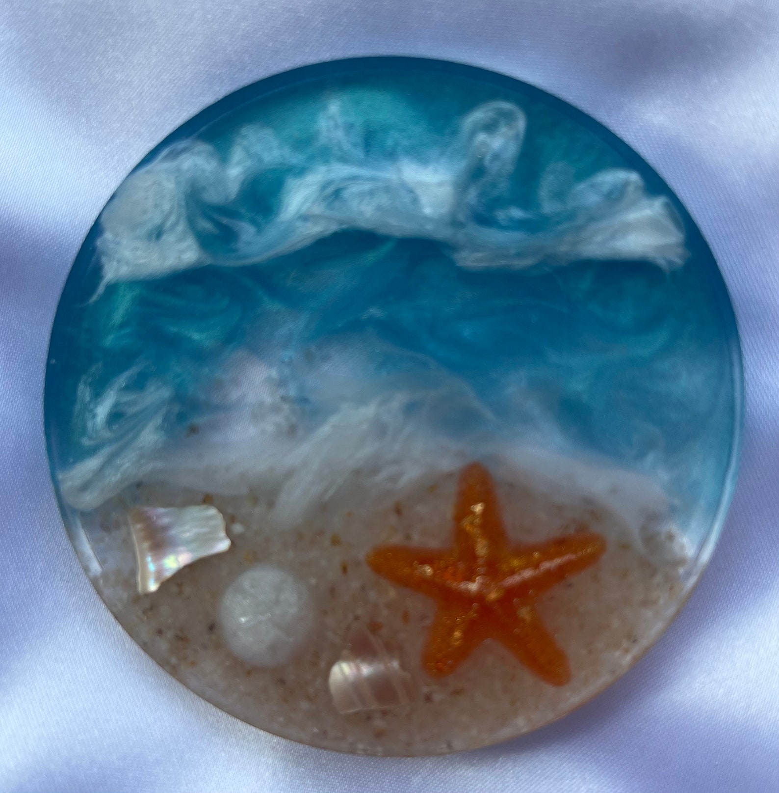 Small Starfish Ocean Sun Catcher, Beach House Decor, Large Ocean Sun ...