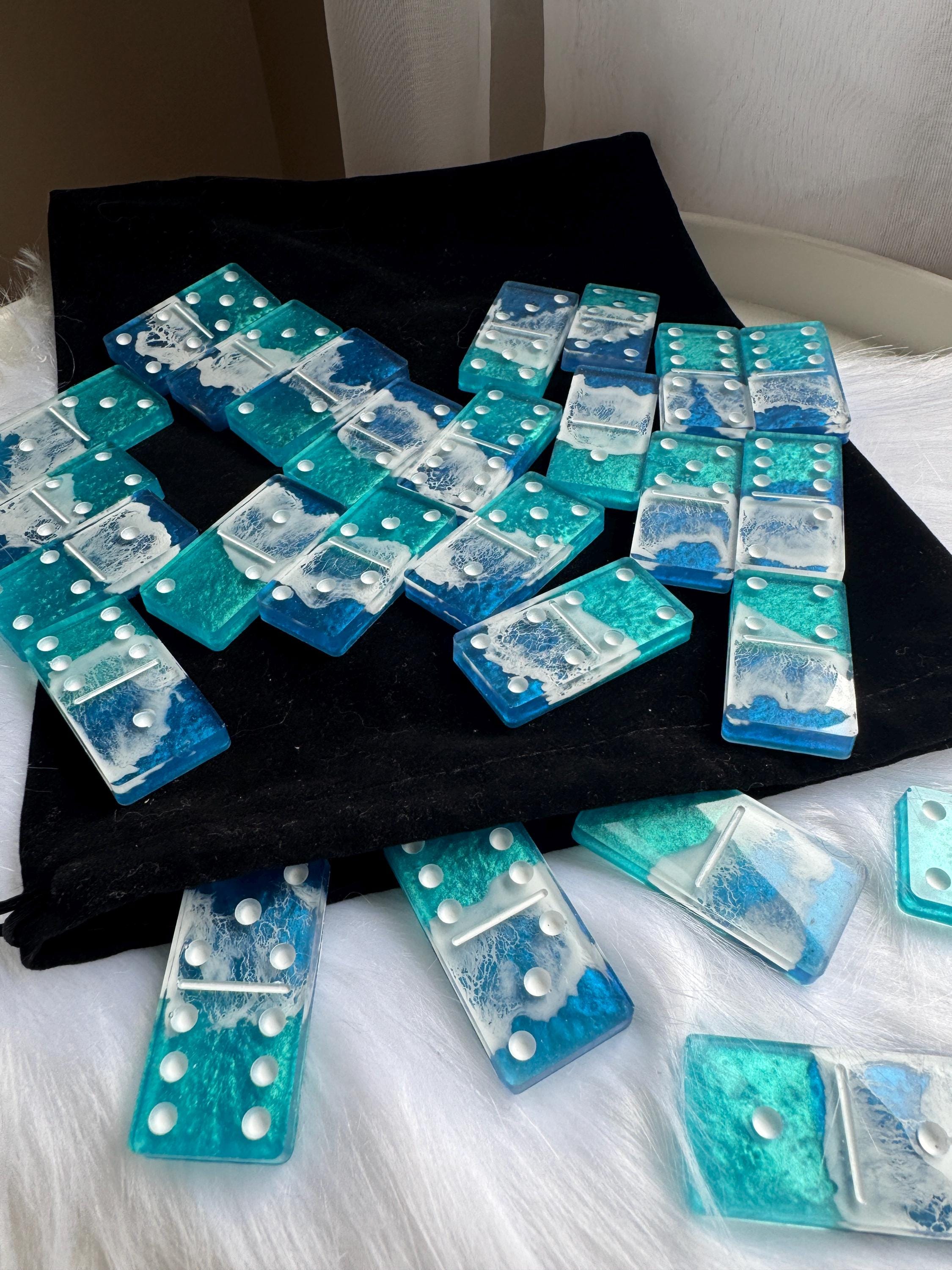 Resin Ocean Waves Dominos Set: Beach Lover Gift - Etsy