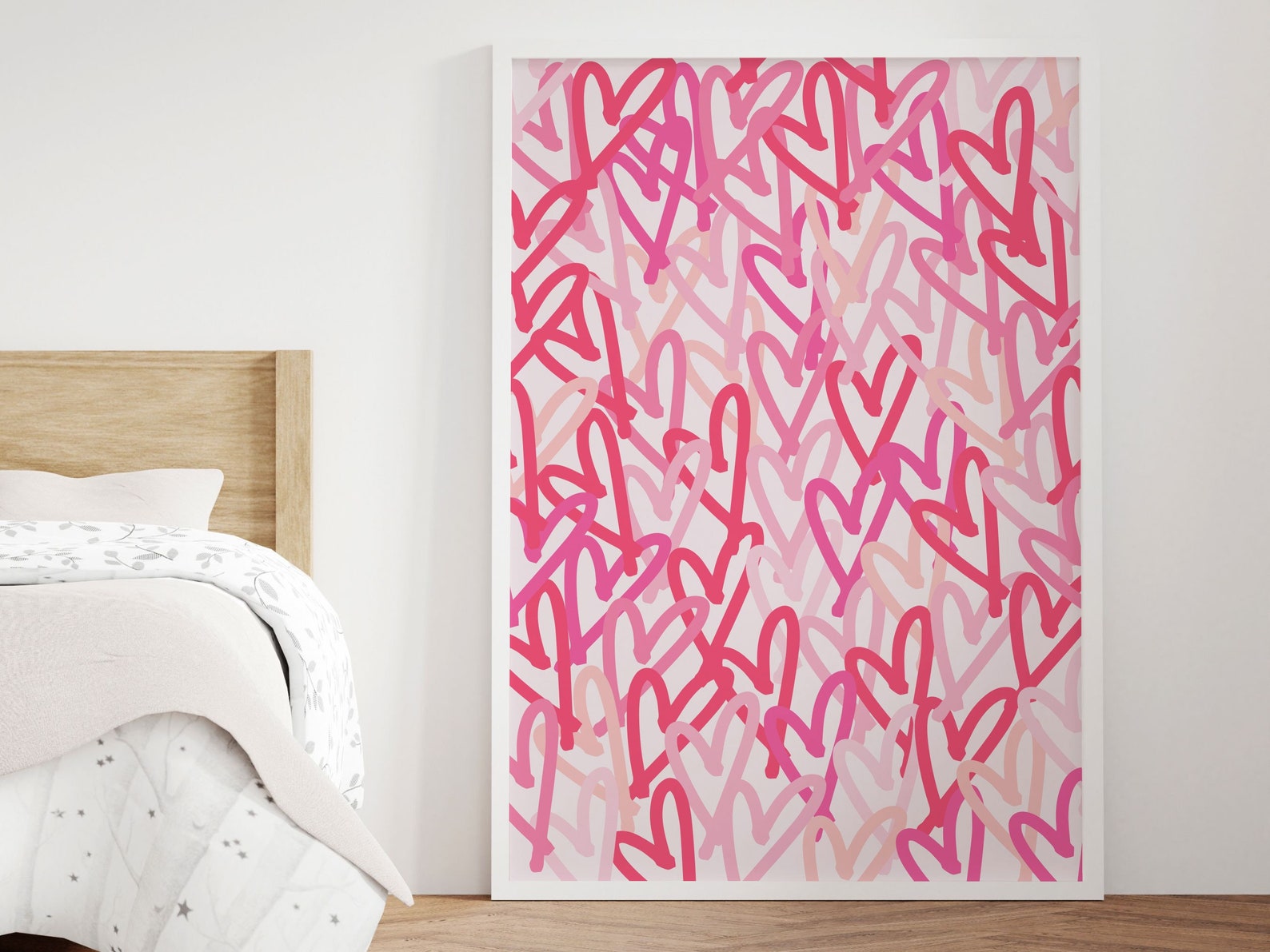 Preppy Pink Wall Art, Pink Preppy Aesthetic, Pink Maximalist Print ...