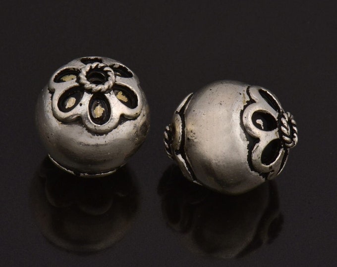 925 Sterling Silver Handmade Beads BB 49, Handmade, Silver Beads ...
