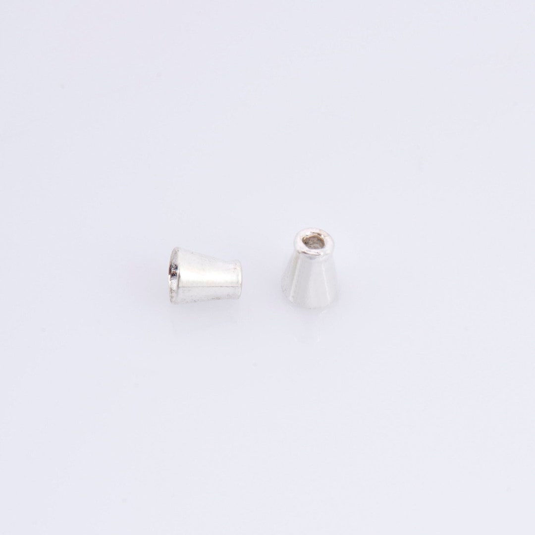 925 Sterling Silver Cone Shape Beads, Solid Silver Cone Bead Caps ...
