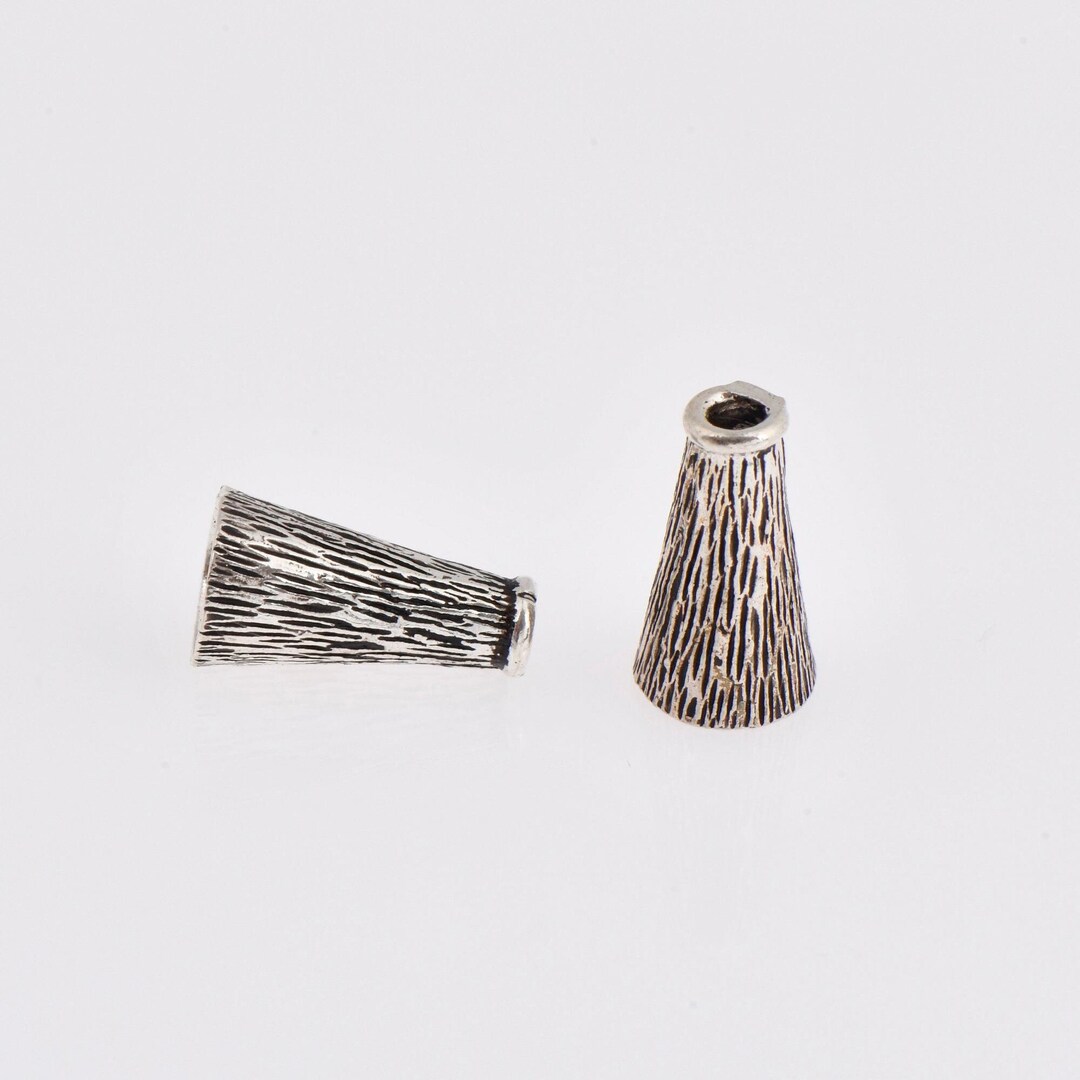 925 Sterling Silver Cone Shape Beads, Solid Silver Cone Bead Caps ...