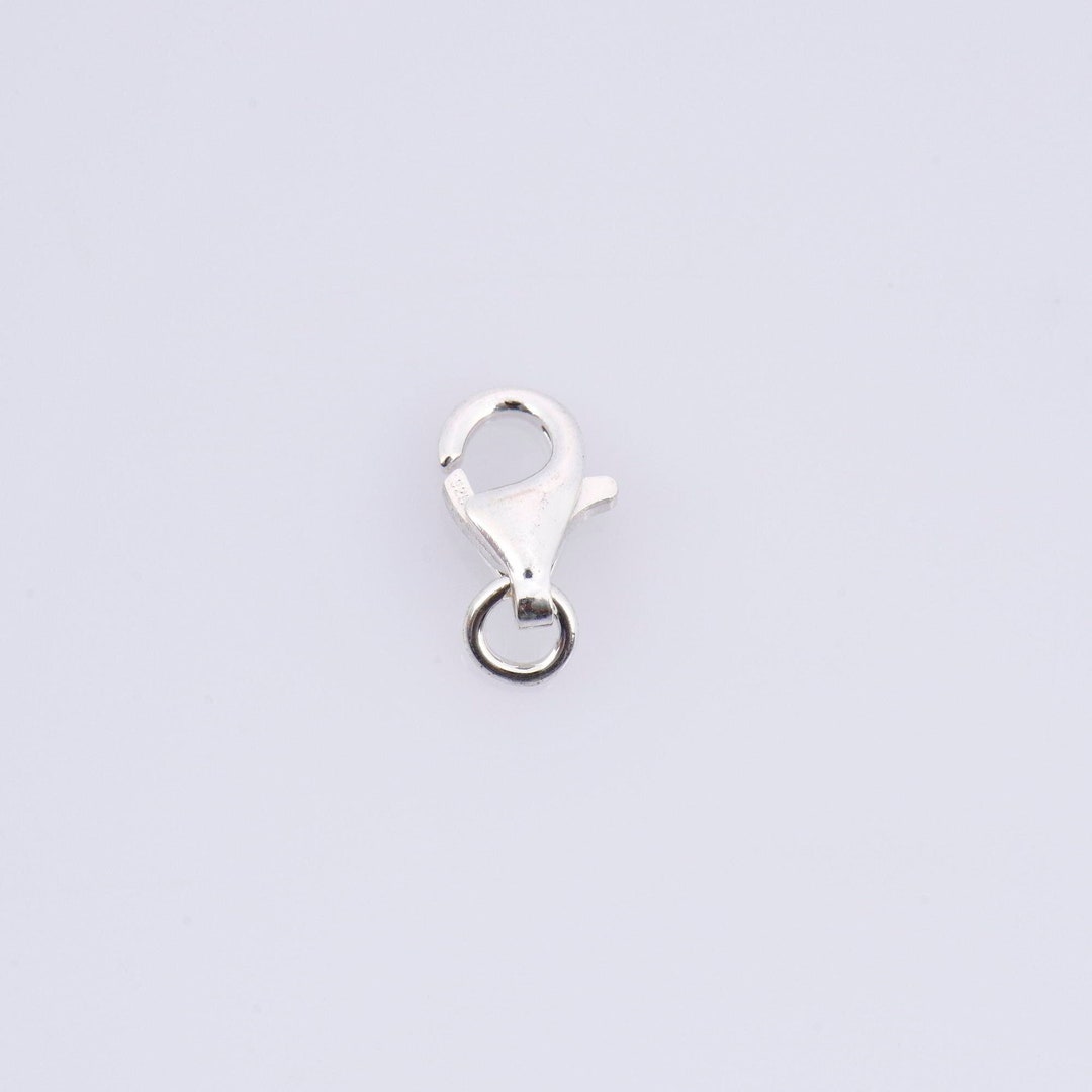 925 Sterling Silver Lobster Clasp, Solid Silver Trigger Clasp, Silver ...