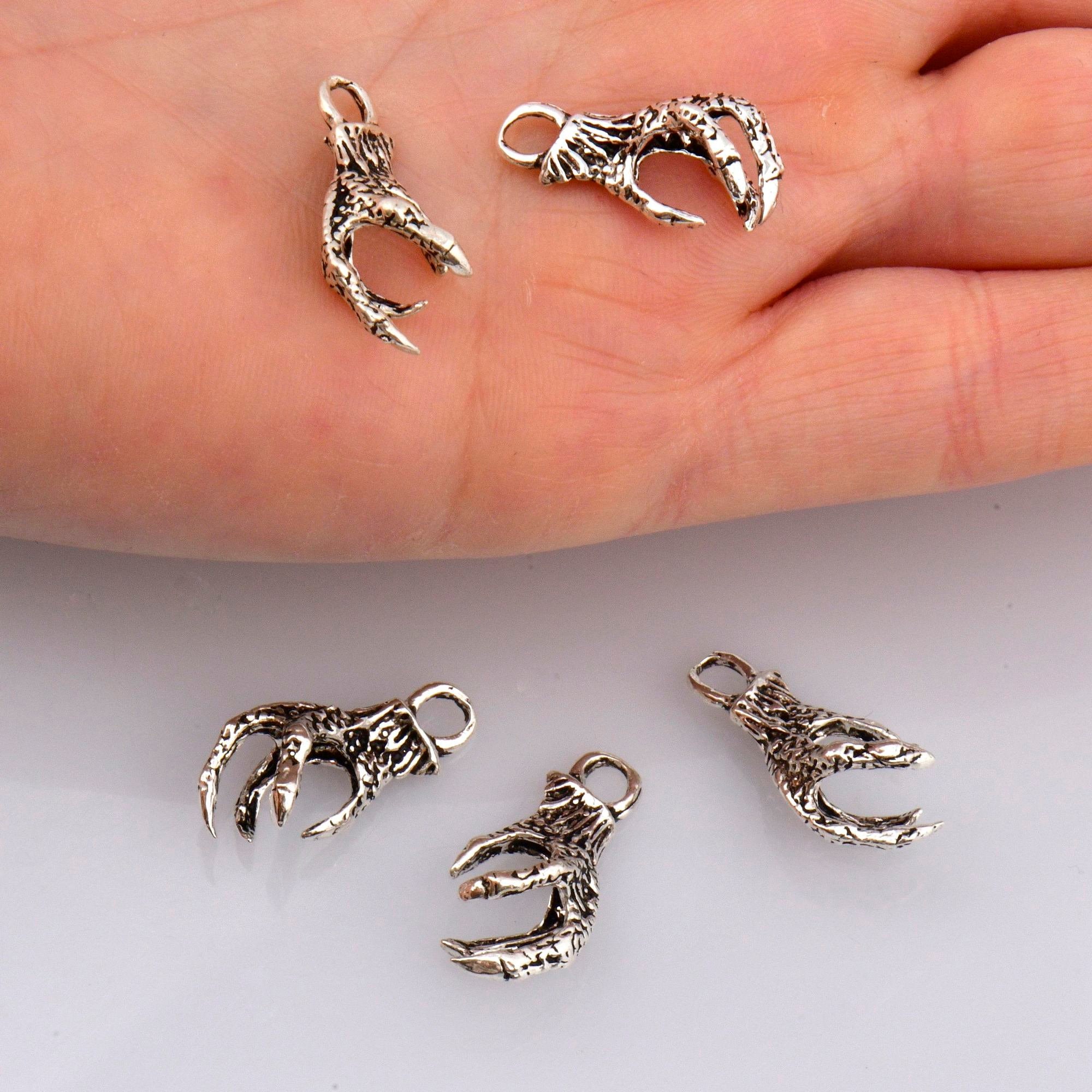 Sterling Silver Eagle Claws 925 Antique Silver Dragons Claw - Etsy UK
