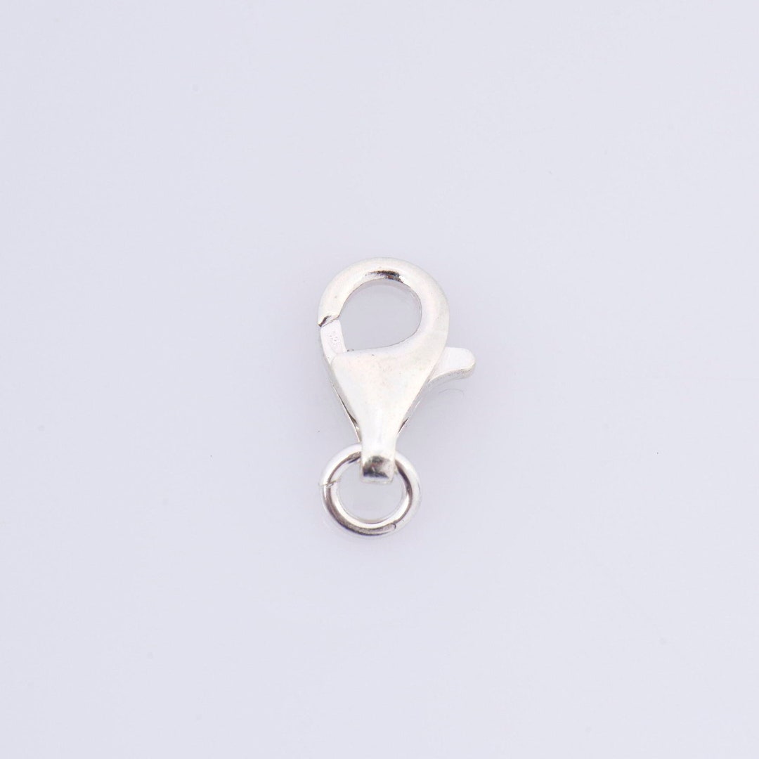 925 Sterling Silver Lobster Clasp, Solid Silver Trigger Clasp, Silver ...