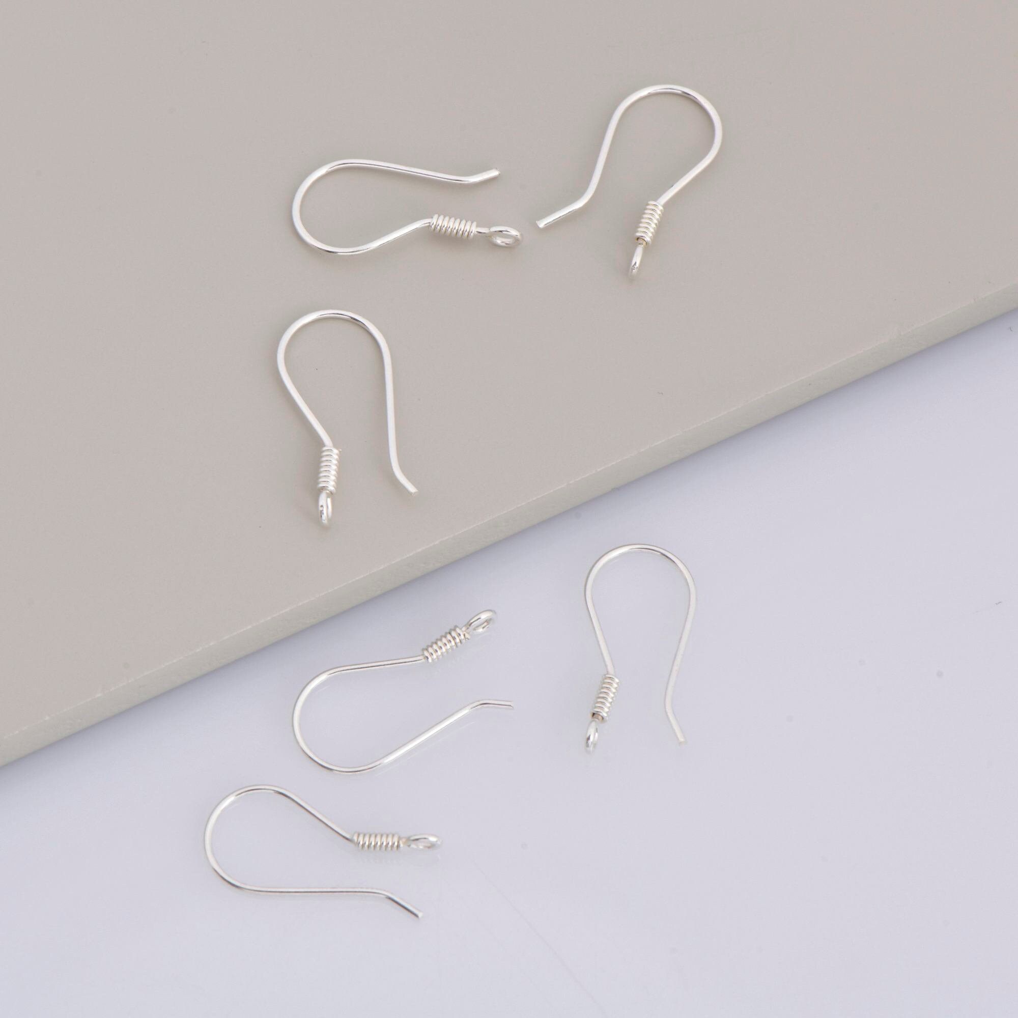 24K Gold Vermeil Ear Wires, 925 Solid Silver Earring Hooks in 24K Gold ...