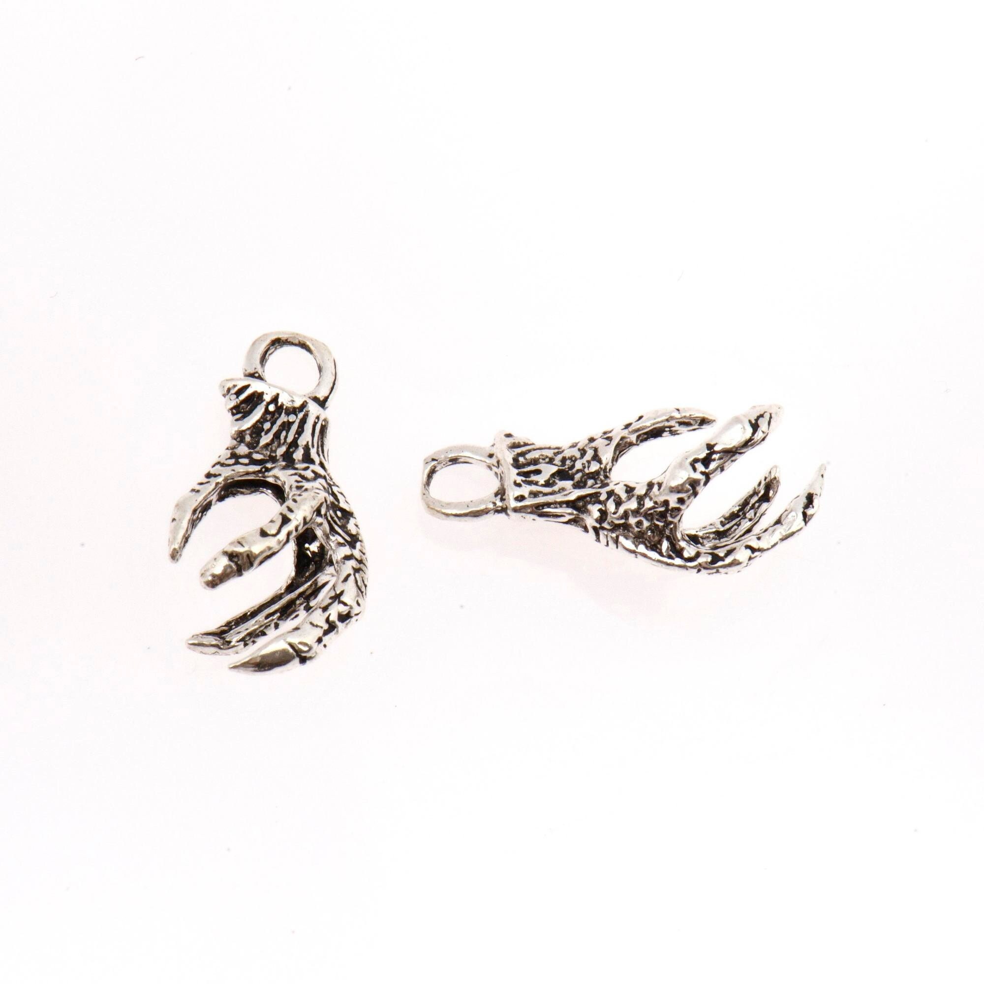 Sterling Silver Eagle Claws 925 Antique Silver Dragons Claw - Etsy UK