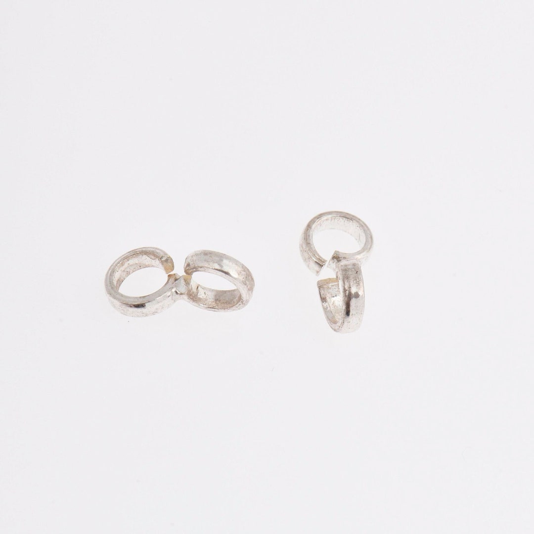 925 Sterling Silver Bails With Open Loop, Solid Silver Open Loop Bails ...