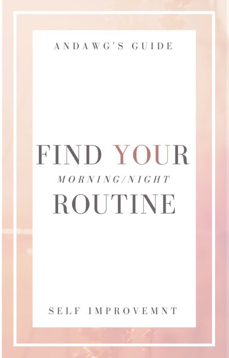 Daily Routine Guide Fitness Guide Sleeping Routine Healthy Eating - Etsy