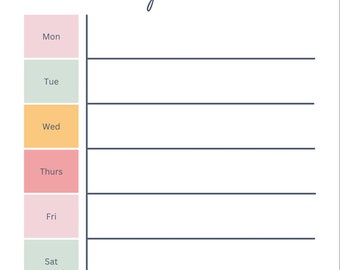 Weekly Planner, Daily Bible Scripture Reading. Printable - Etsy