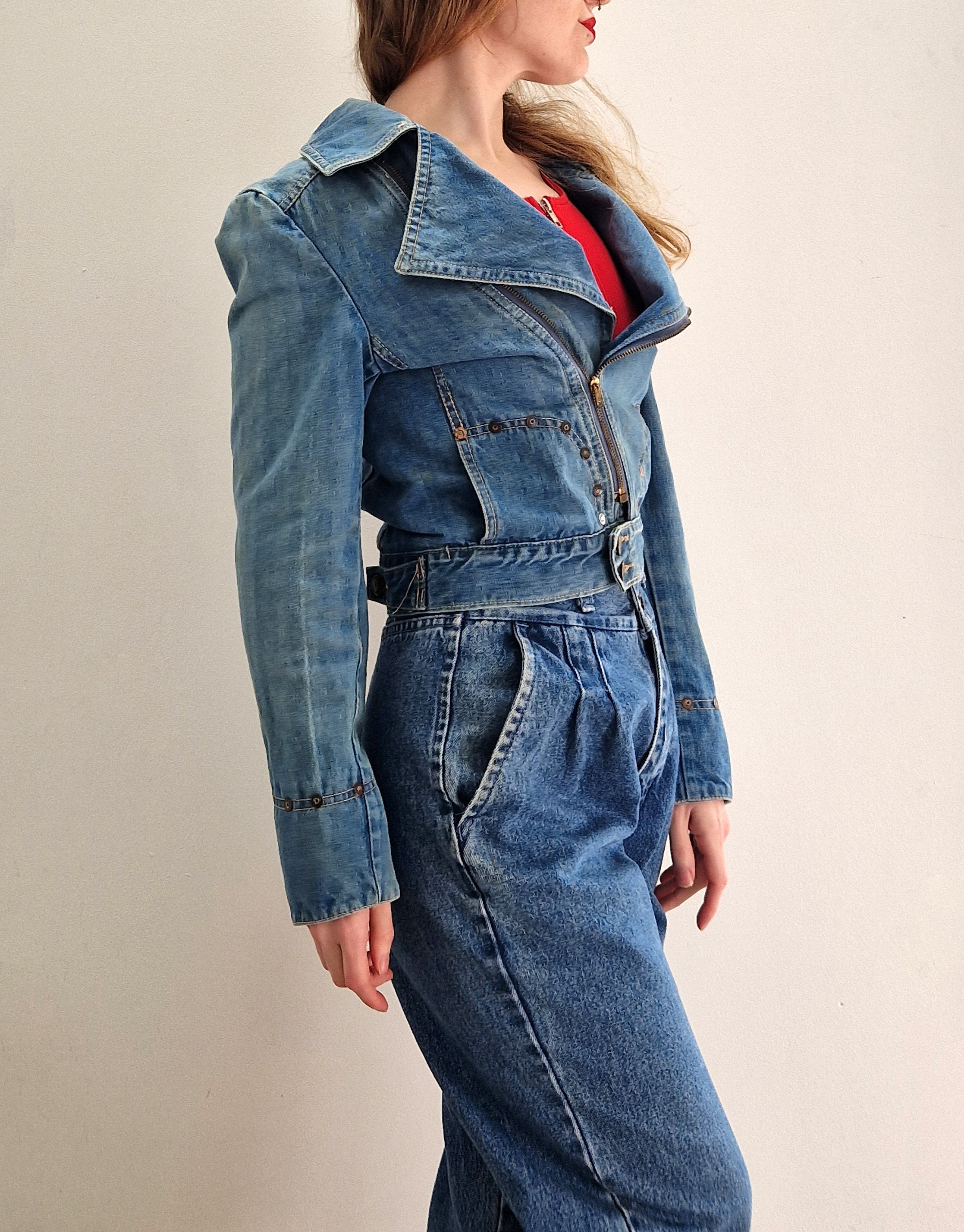 1980s 'peter Golding' Rare Designer Vintage Cropped - Etsy