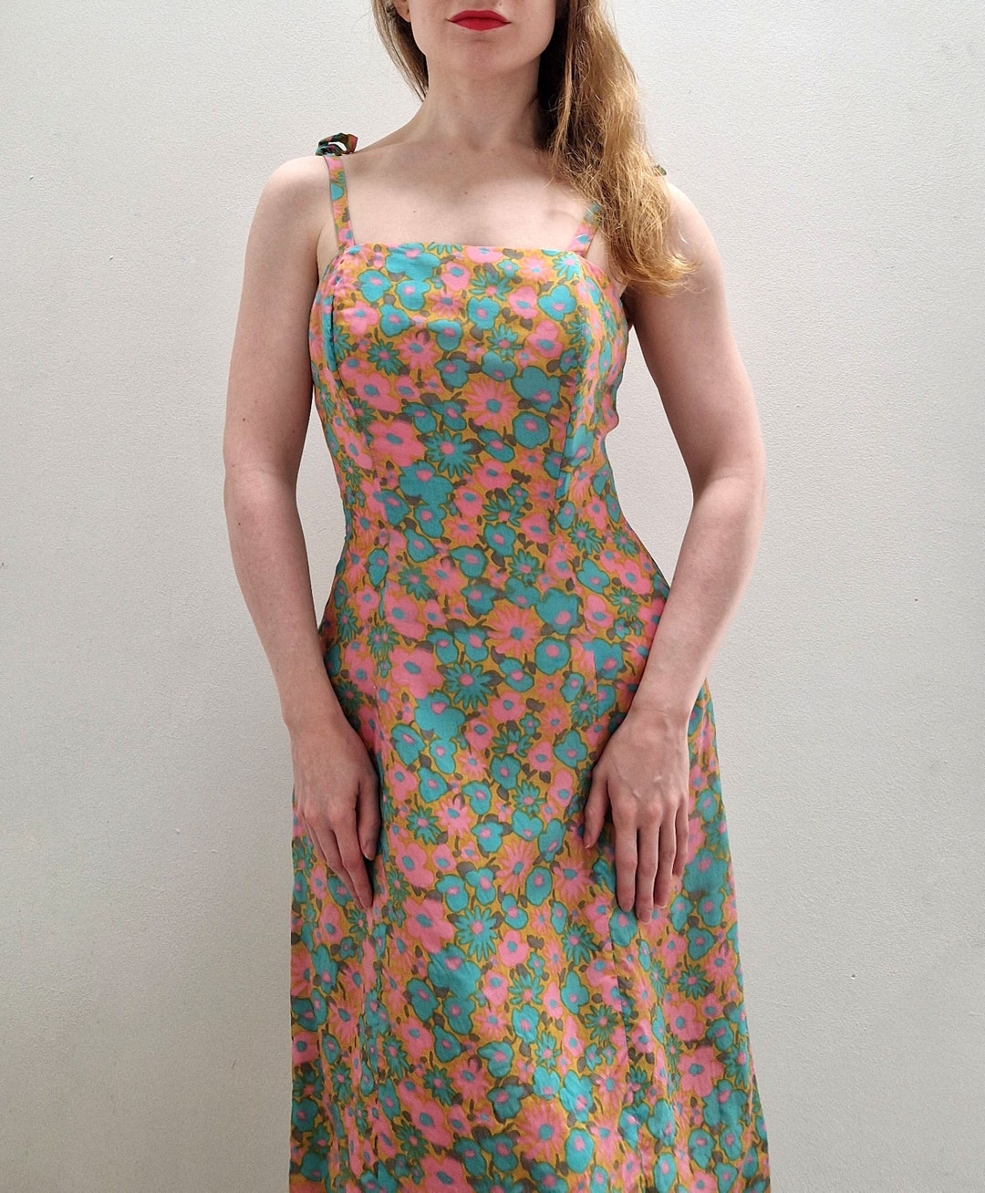 1960s Vintage 'rodette London' Pink Turquoise and - Etsy