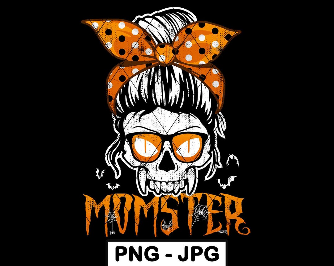 Mom Halloween Momster PNG Mother Skull Mama Costume Hilarious - Etsy