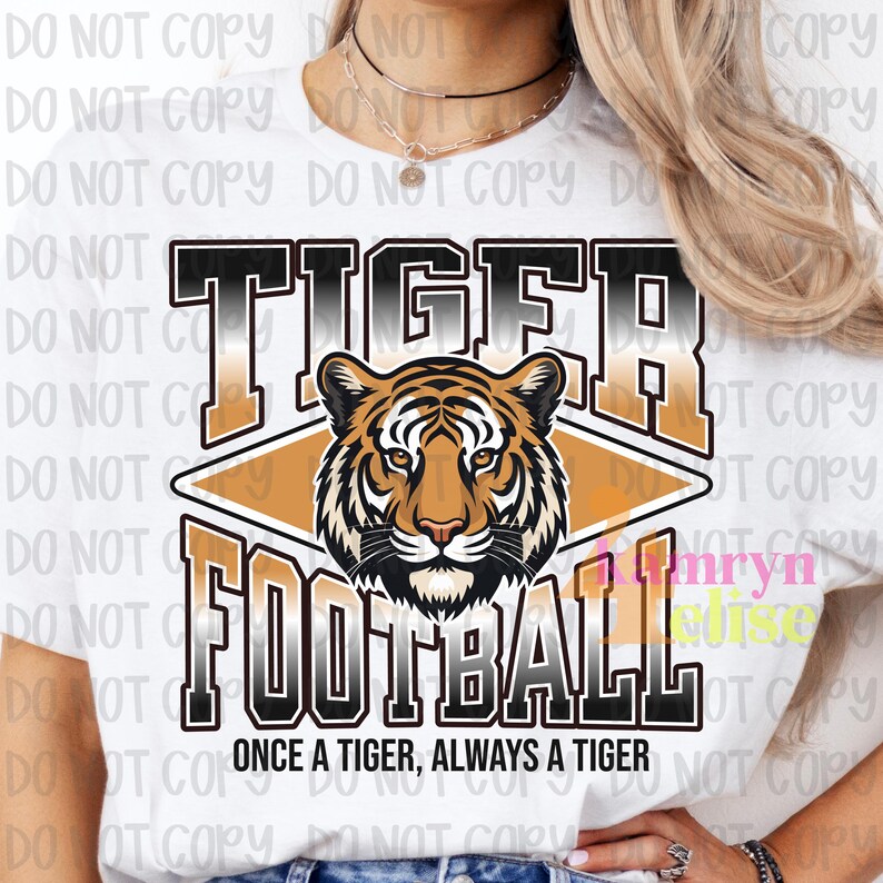 Tigers Football PNG | Mascot Sports Team | School Spirit PNG | Game Day ...