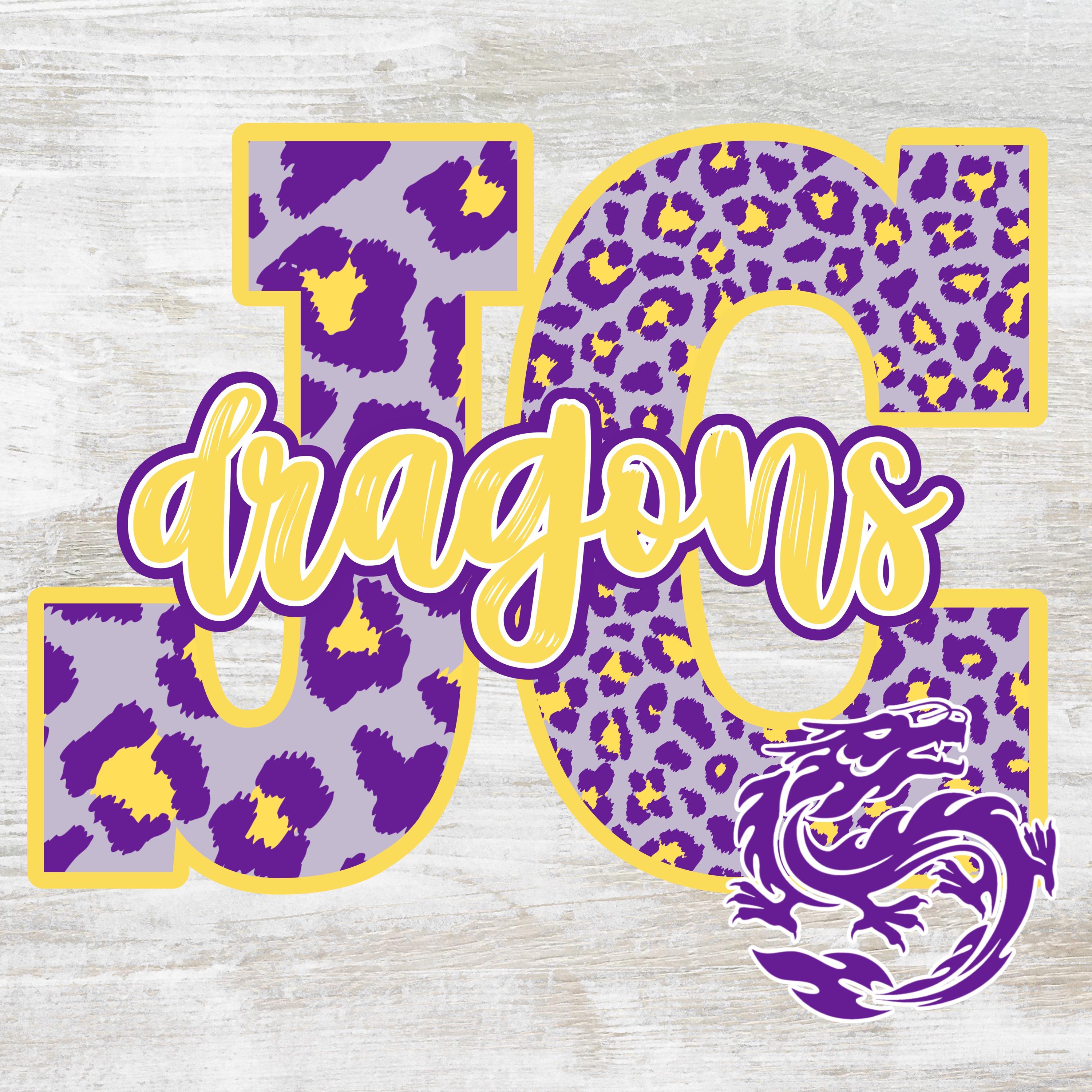 PNG Custom Leopard Faux Glitter Letter Mascot School ; Team Spirit ...