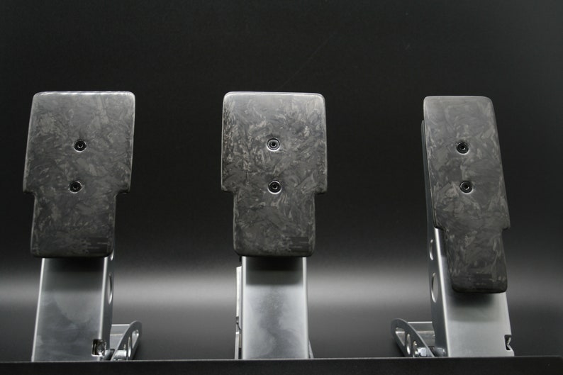 Forged Carbon Fiber Pedal Plates Tuning Kit for Fanatec CSL Pedals Moza ...