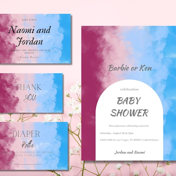 Barbie Ken Invitation Instant Download - Etsy Australia